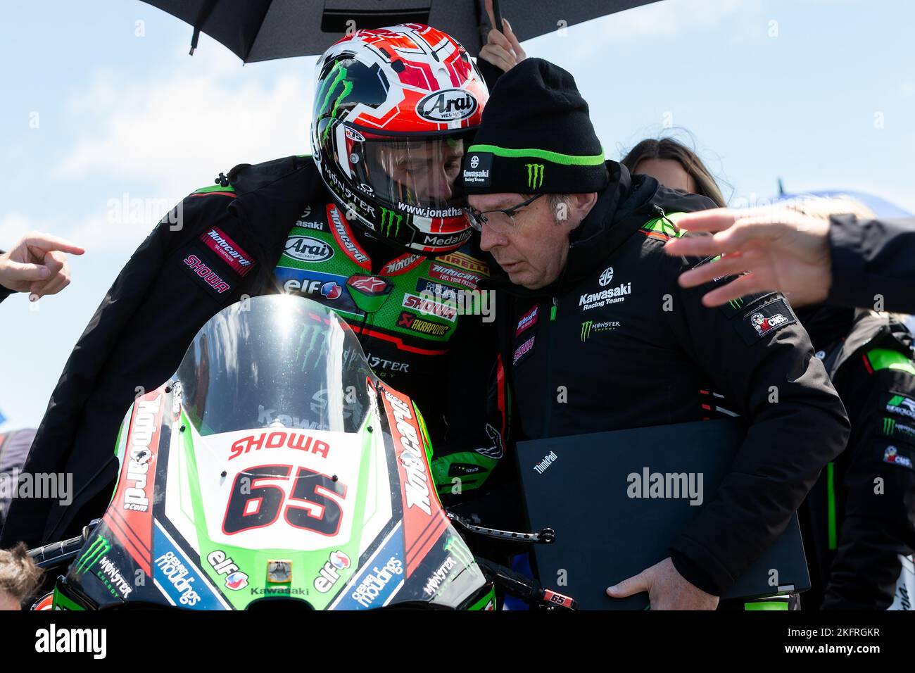 Phillip Island, Australia, 20 November, 2022. Jonathan Rea of United Kingdom on the Kawasaki ...