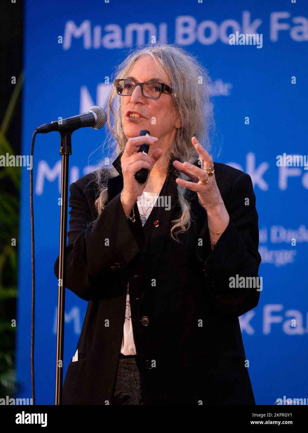 MIAMI, FL-NOV 18: Patti Smith is seen during her book presentation “A ...