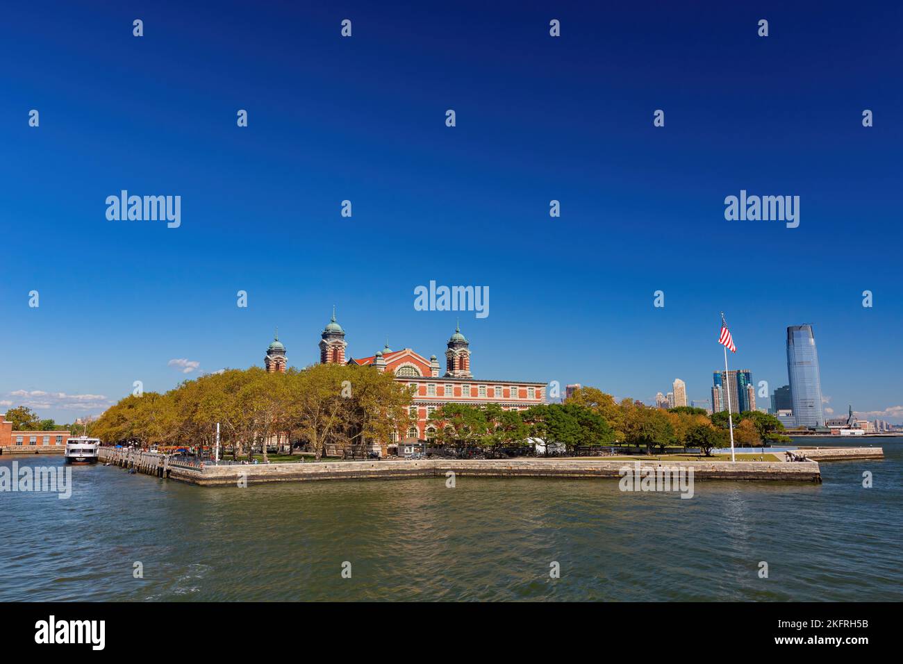 Exterior view of the Ellis Island Immigrant Building at New York Stock ...