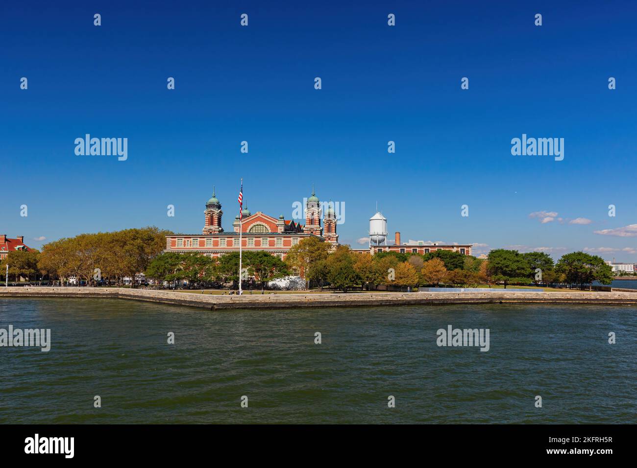 Exterior view of the Ellis Island Immigrant Building at New York Stock ...