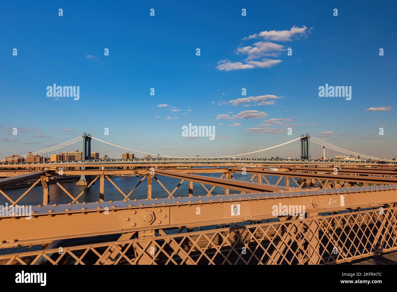 Sunset of the Manhattan Bridge at New York Stock Photo - Alamy