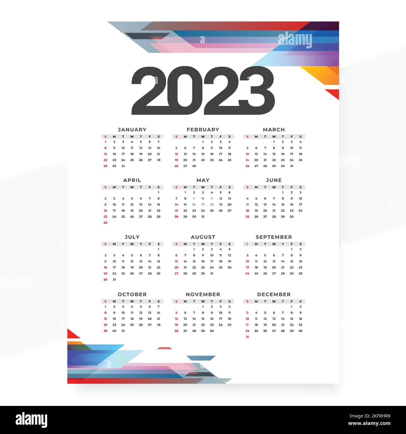 2023 planner template Cut Out Stock Images & Pictures - Alamy