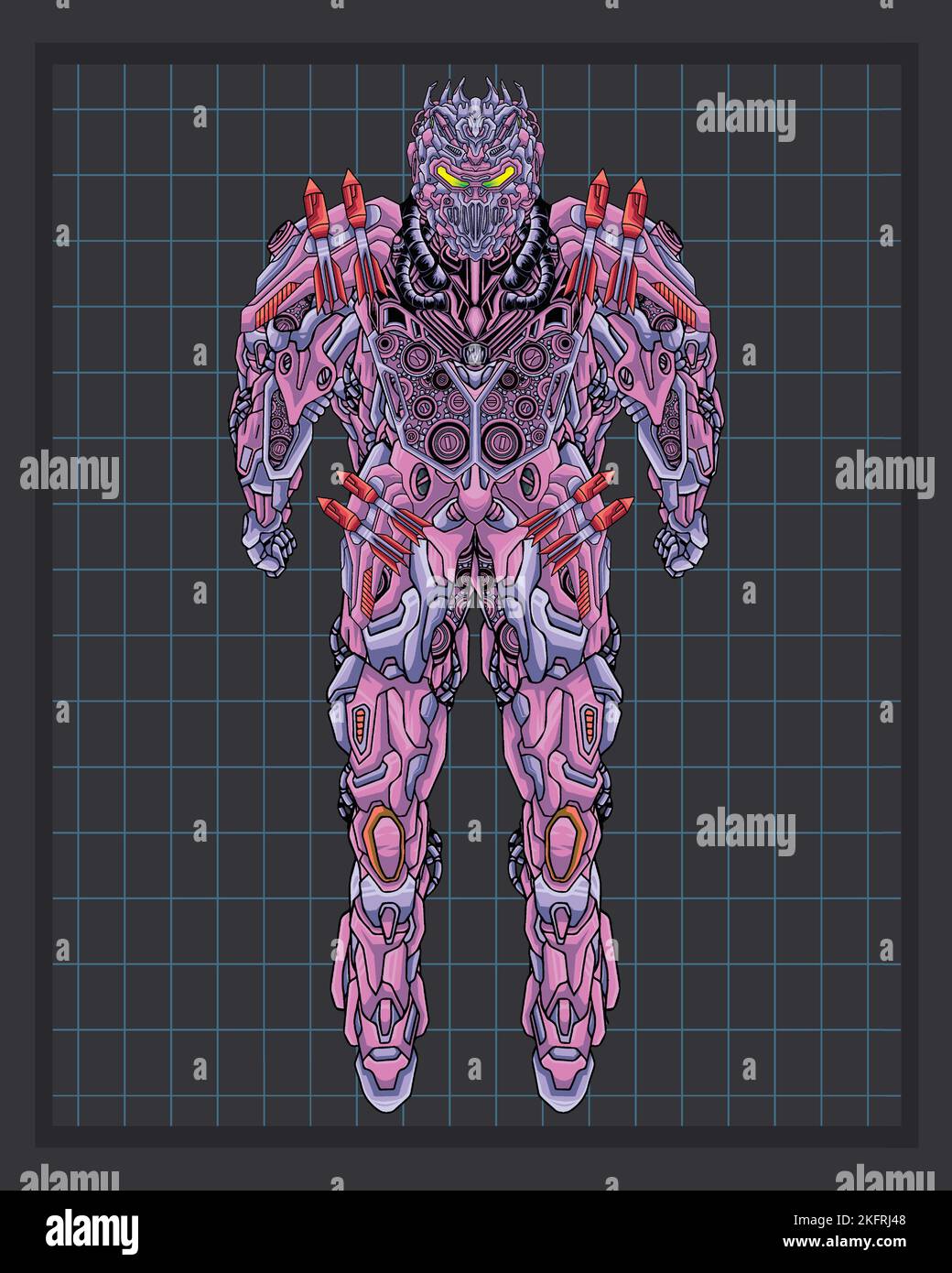 Mecha body robot illustration, this is an ideal vector illustration for ...