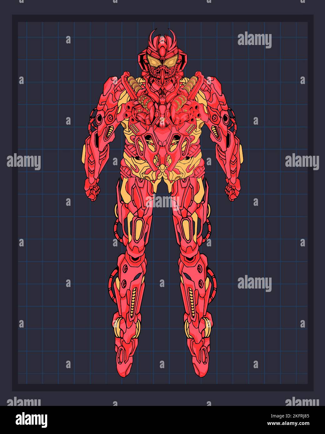 Mecha body robot illustration, this is an ideal vector illustration for ...