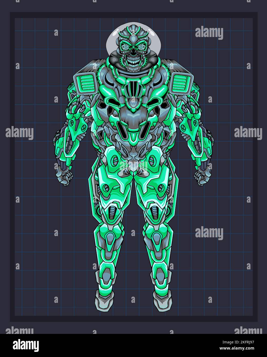 Mecha body robot illustration, this is an ideal vector illustration for ...