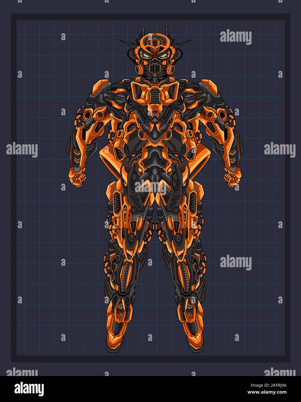 Mecha body robot illustration, this is an ideal vector illustration for ...