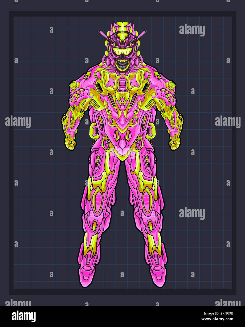 Mecha body robot illustration, this is an ideal vector illustration for ...