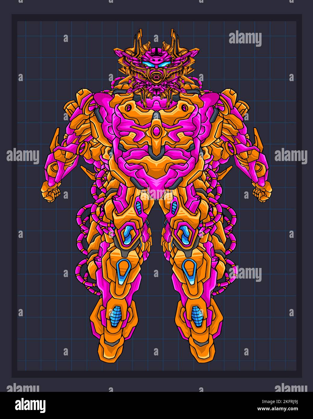 Mecha body robot illustration, this is an ideal vector illustration for ...