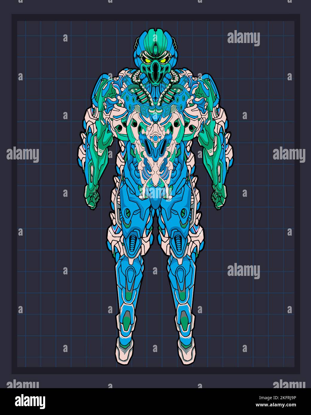 Mecha body robot illustration, this is an ideal vector illustration for ...