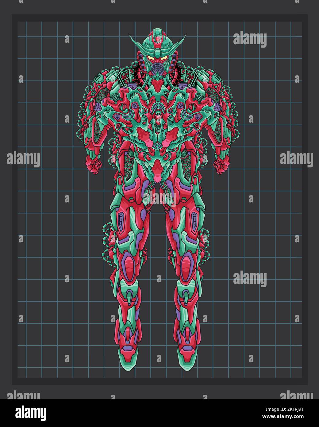 Mecha body robot illustration, this is an ideal vector illustration for ...