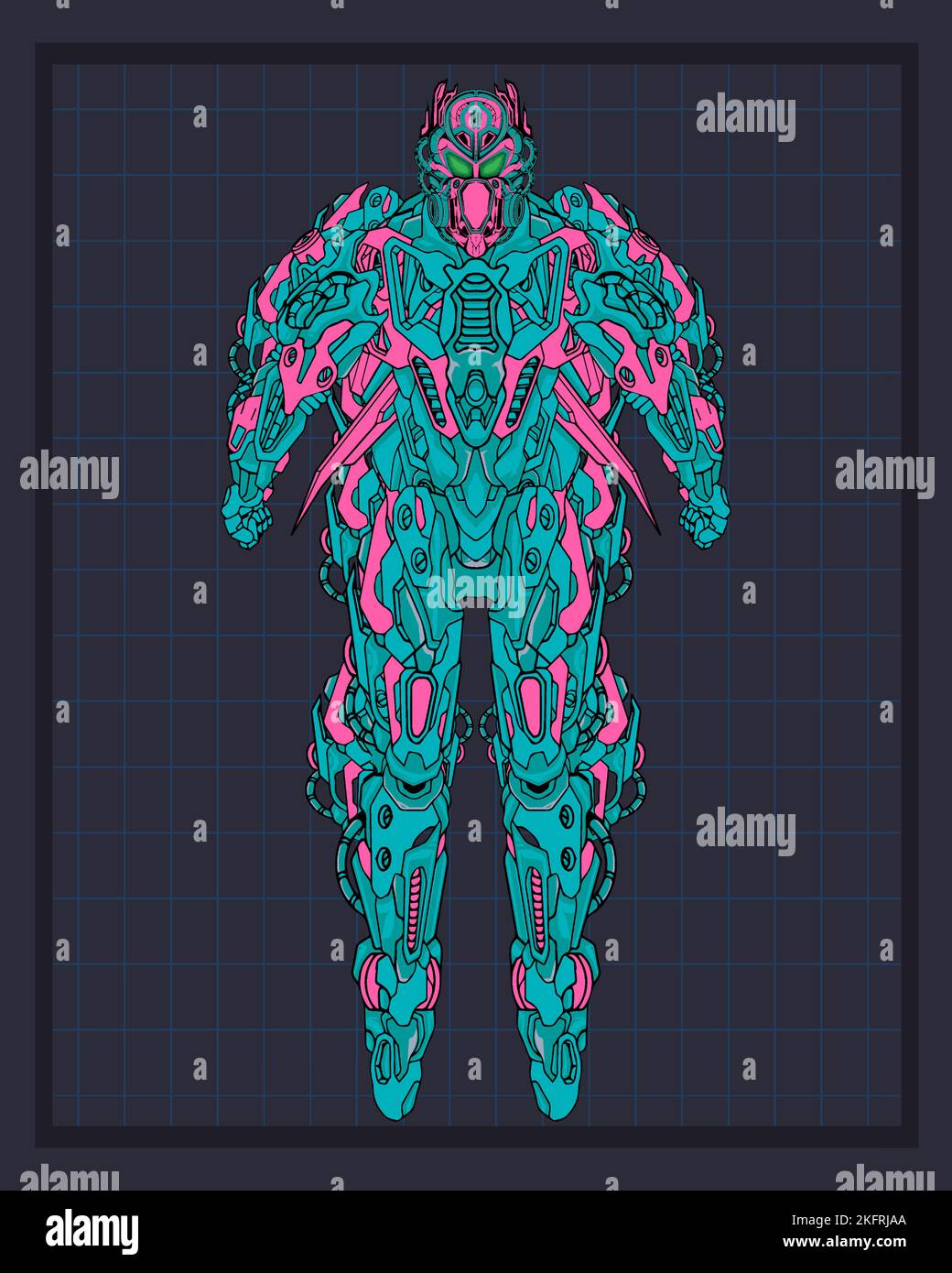 Mecha body robot illustration, this is an ideal vector illustration for ...