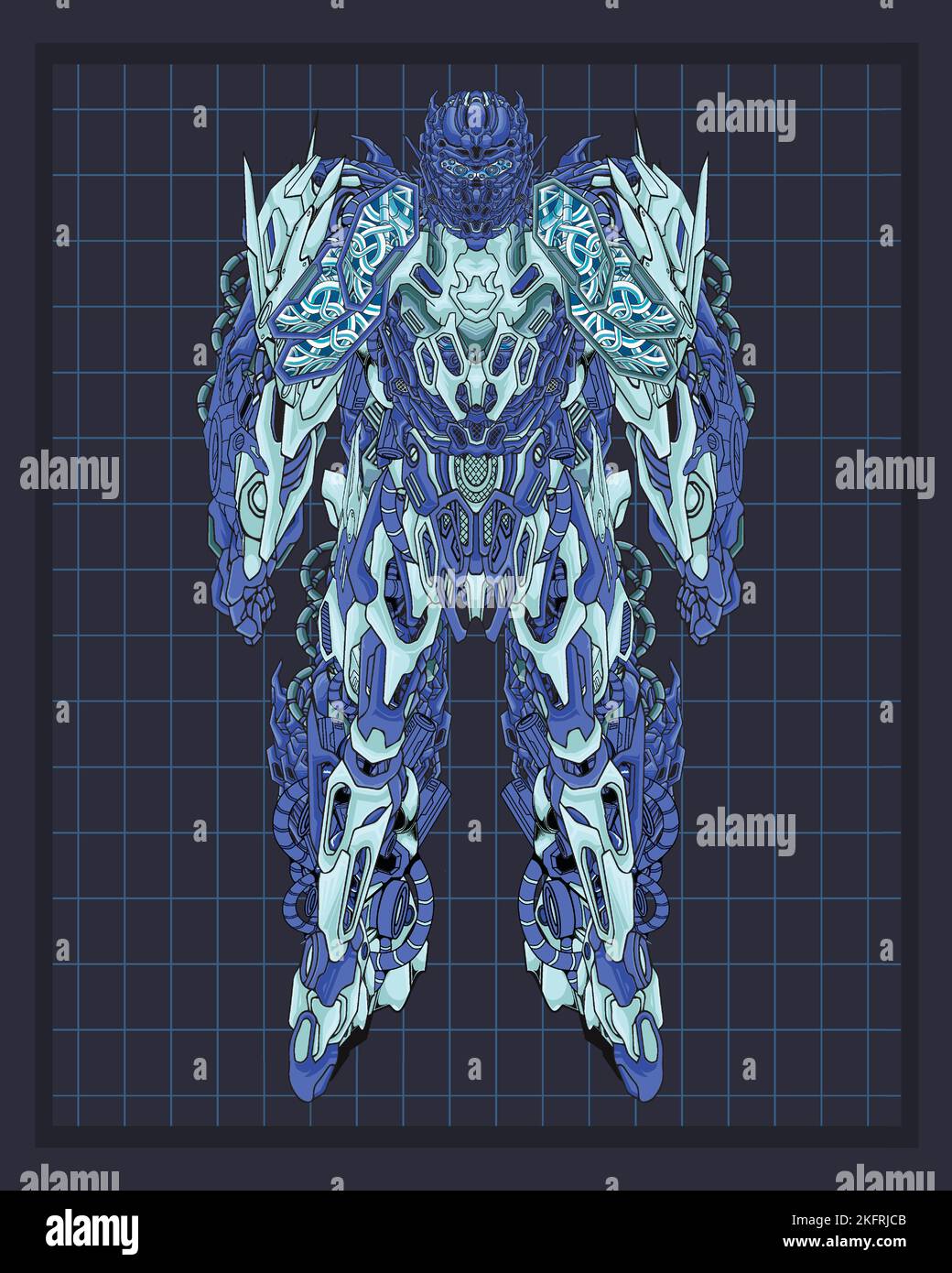 Mecha body robot illustration, this is an ideal vector illustration for ...