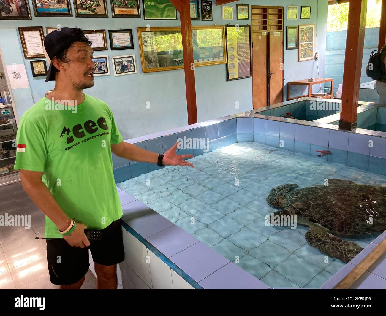 Serangan, Indonesia. 18th Oct, 2022. Eddy Wayan, who has been ...
