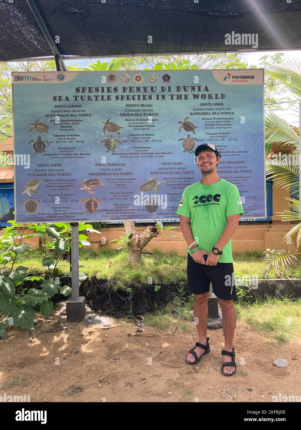 Serangan, Indonesia. 18th Oct, 2022. Eddy Wayan, who has been working ...