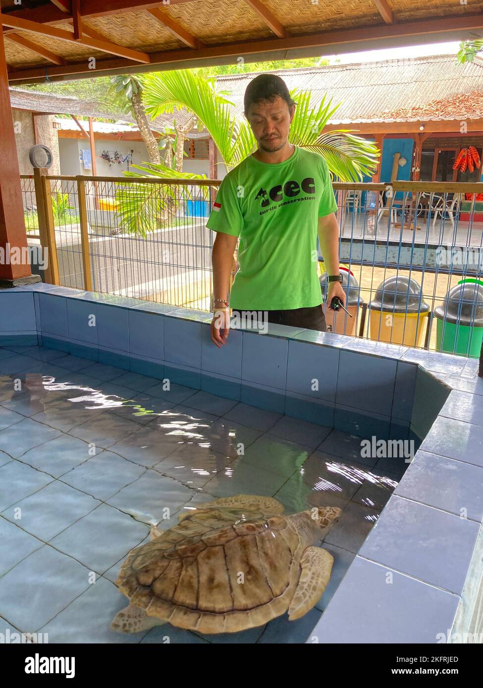 Serangan, Indonesia. 18th Oct, 2022. Eddy Wayan, who has been a ...