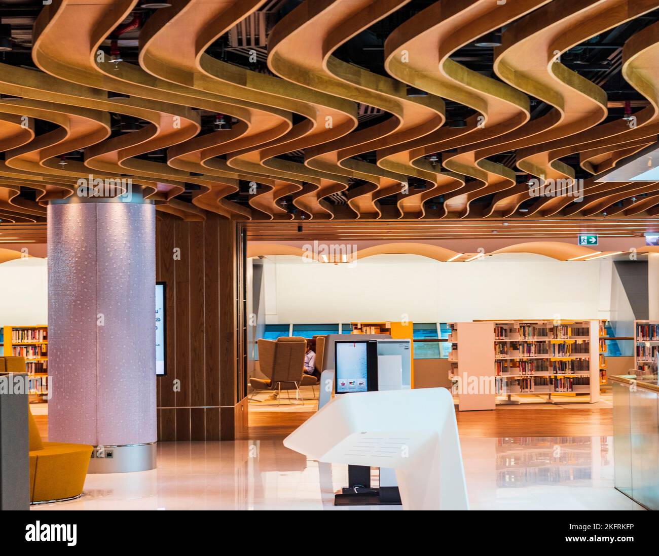 Dubai, UAE - 10.15.2022 - At Sheikh Mohammed Bin Rashid public library ...