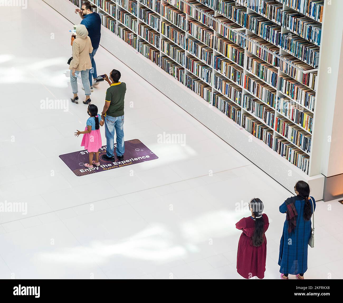 Dubai, UAE - 10.15.2022 - At Sheikh Mohammed Bin Rashid public library ...