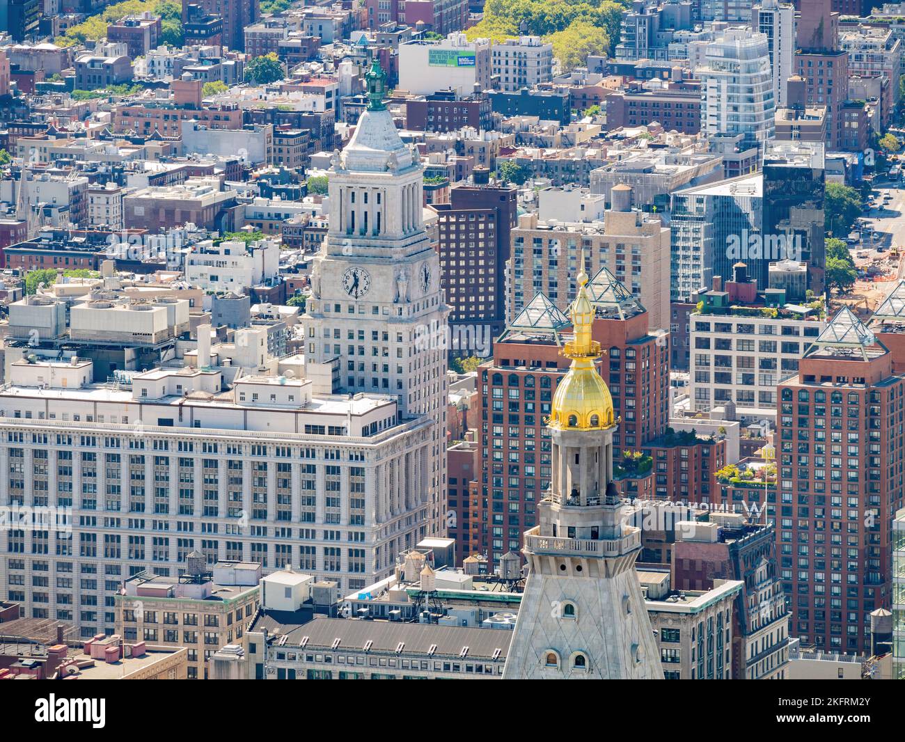 Aerial view of New York City cityscape at New York Stock Photo - Alamy