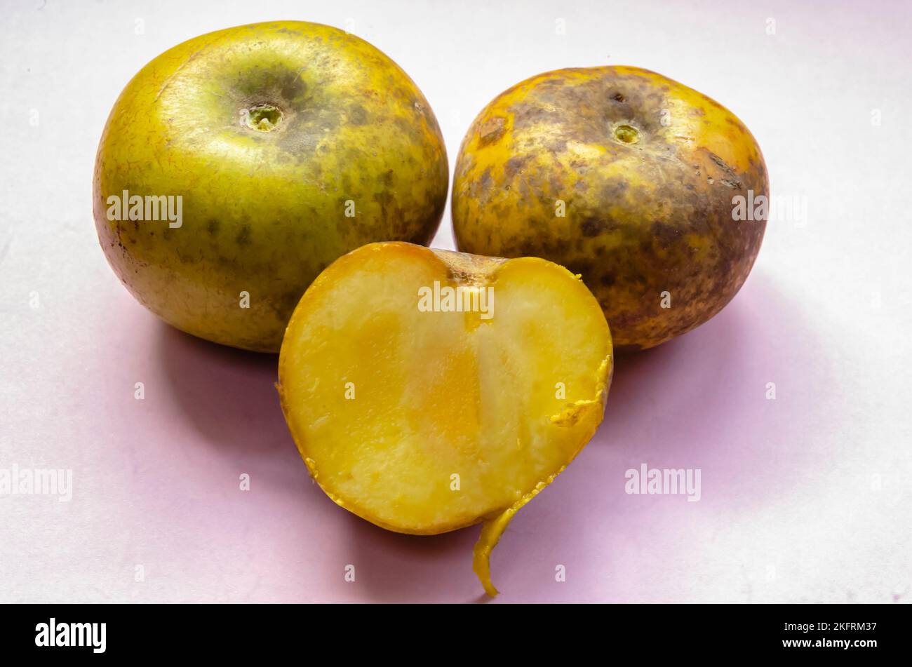 Two and a half white sapote Fruits Stock Photo - Alamy