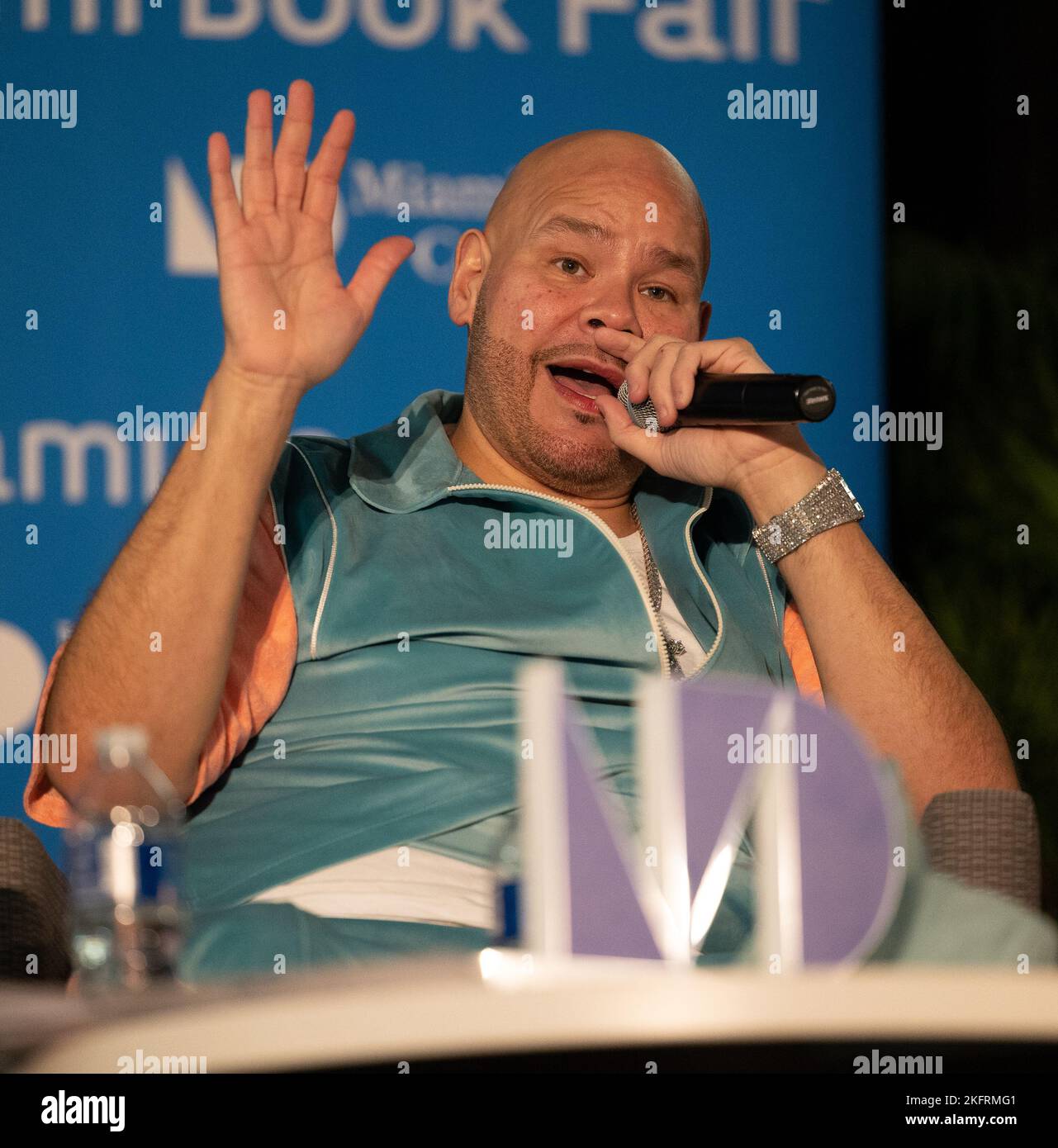 MIAMI, FL- NOV 19: Jose “Fat Joe” Cartagena is seen during his book ...