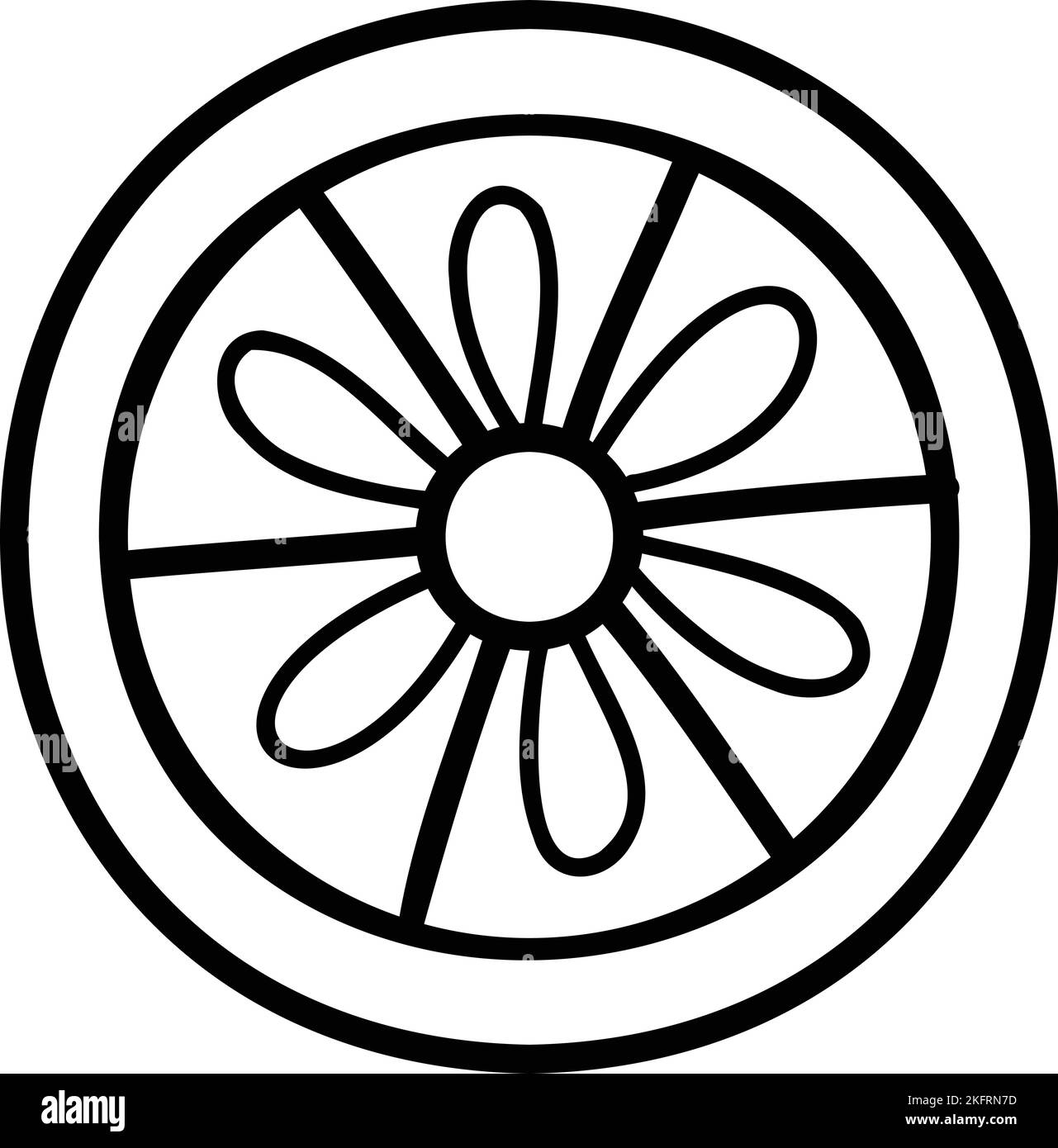 Hand Drawn lemon cut in half illustration isolated on background Stock ...