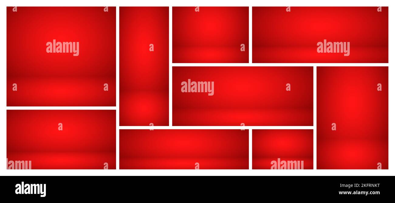 Empty red studio abstract backgrounds with spotlight effect. Product ...