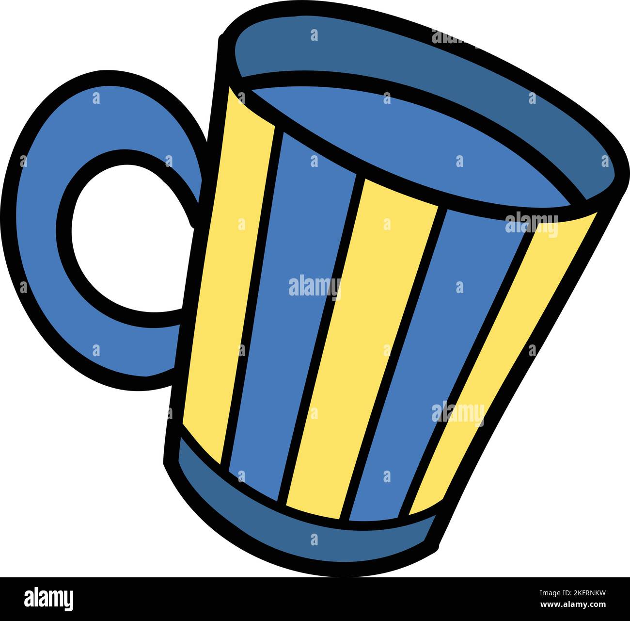 Hand Drawn mug illustration isolated on background Stock Vector Image ...