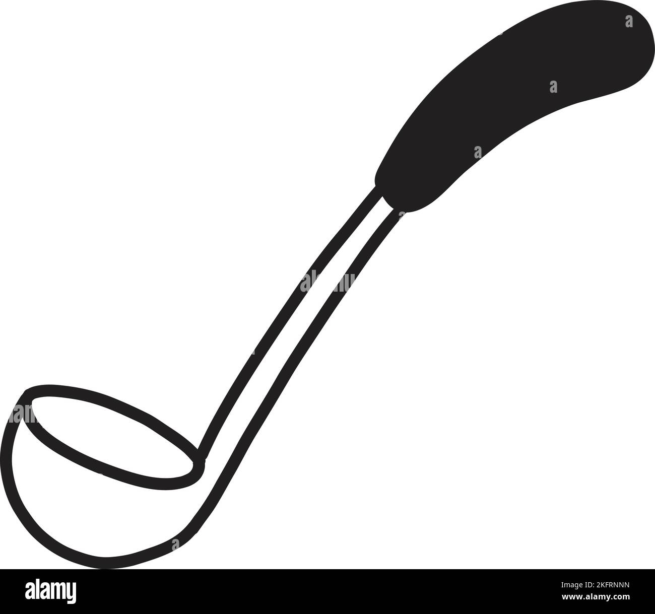 Hand Drawn soup scoop illustration isolated on background Stock Vector ...
