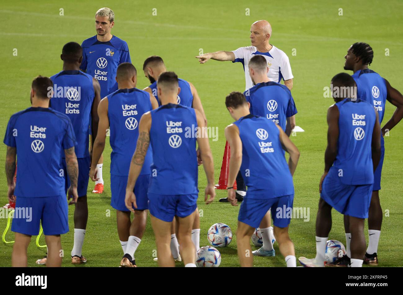 Doha, Qatar - November 19, 2022 Assistant-coach of France Guy Stephan ...
