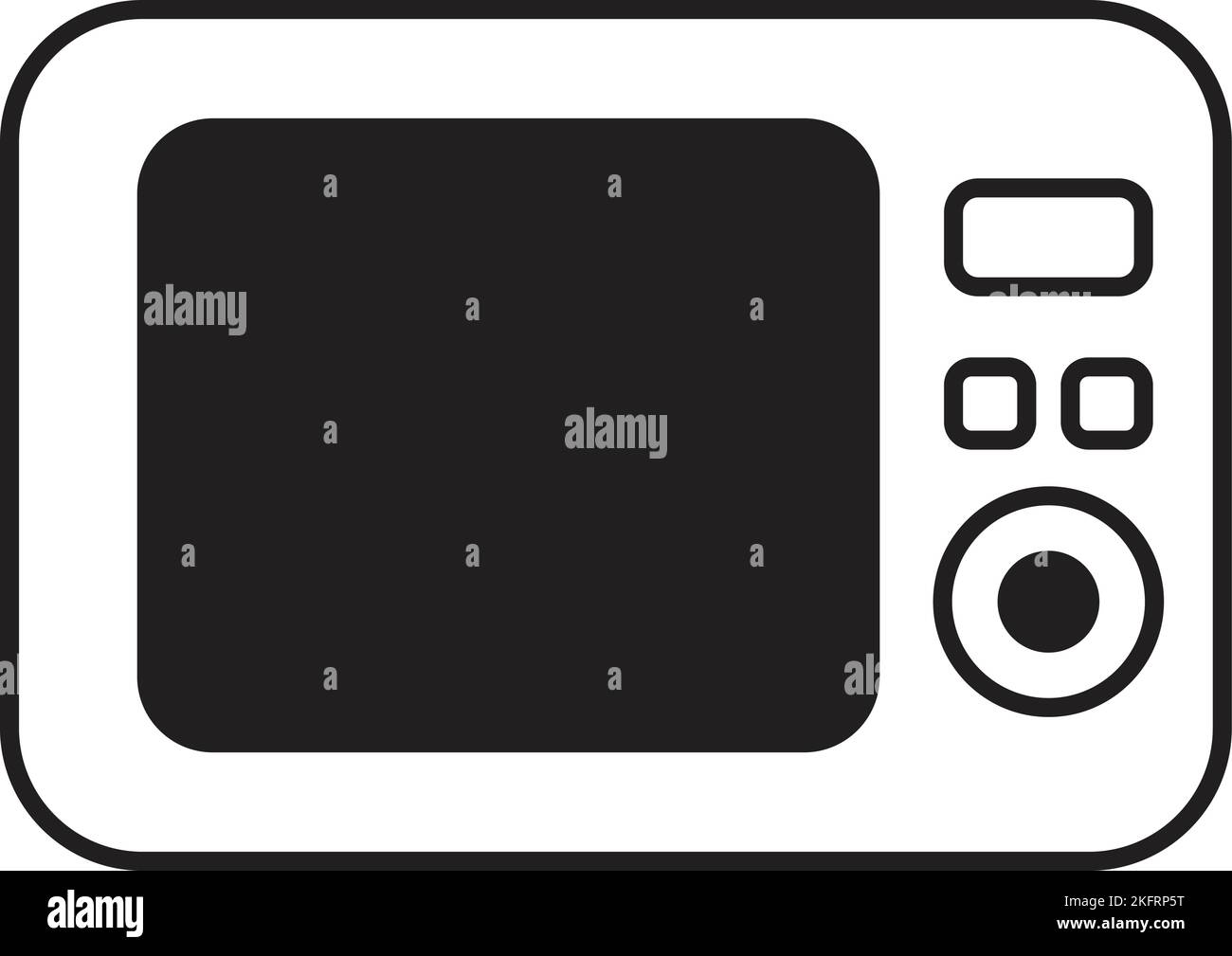 Hand Drawn microwave illustration isolated on background Stock Vector ...