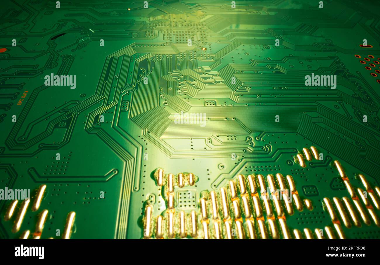 Electronic circuit board technology background. Electronic plate ...