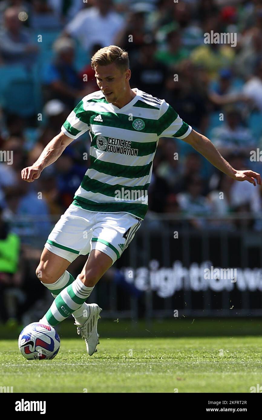 Carl Starfelt of Celtic FC during the Sydney Super Cup match Celtic vs ...