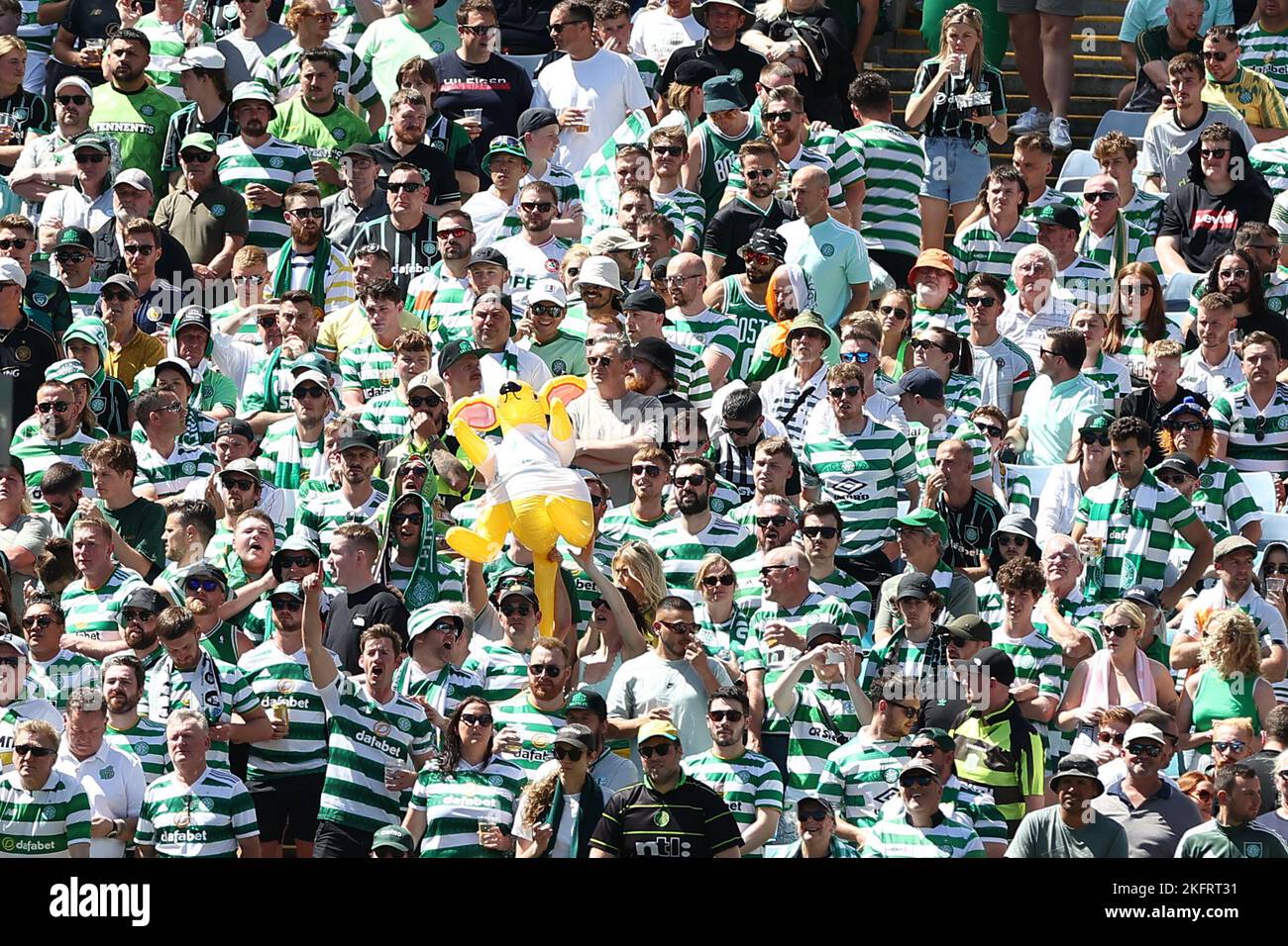 Celtic fans are seen during the Sydney Super Cup match Celtic vs ...