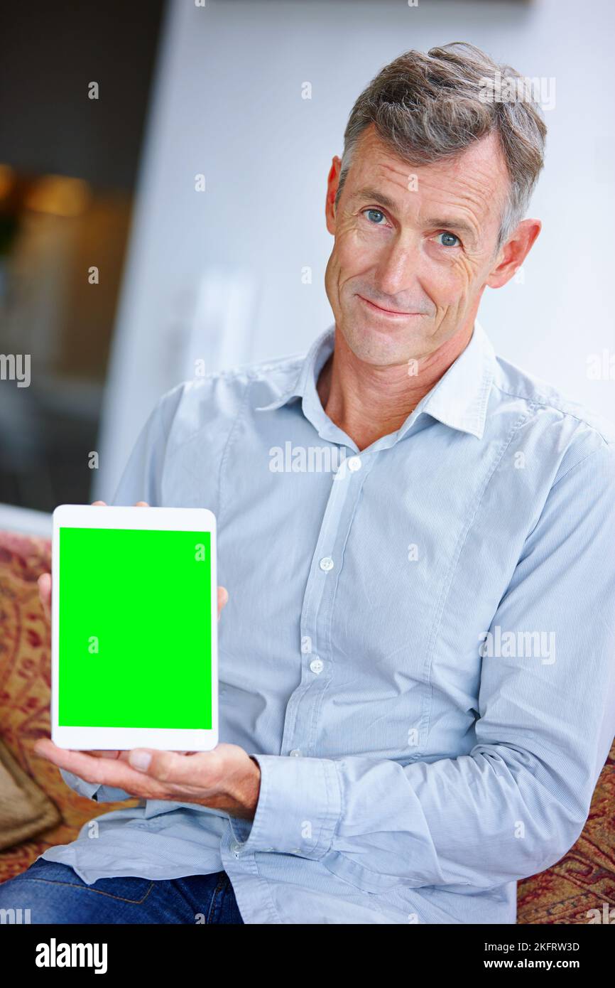 Man holding screen hi-res stock photography and images - Alamy