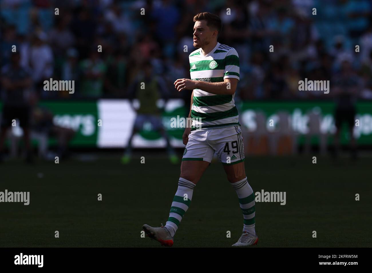 James Forrest of Celtic FC looks on during the Sydney Super Cup match ...