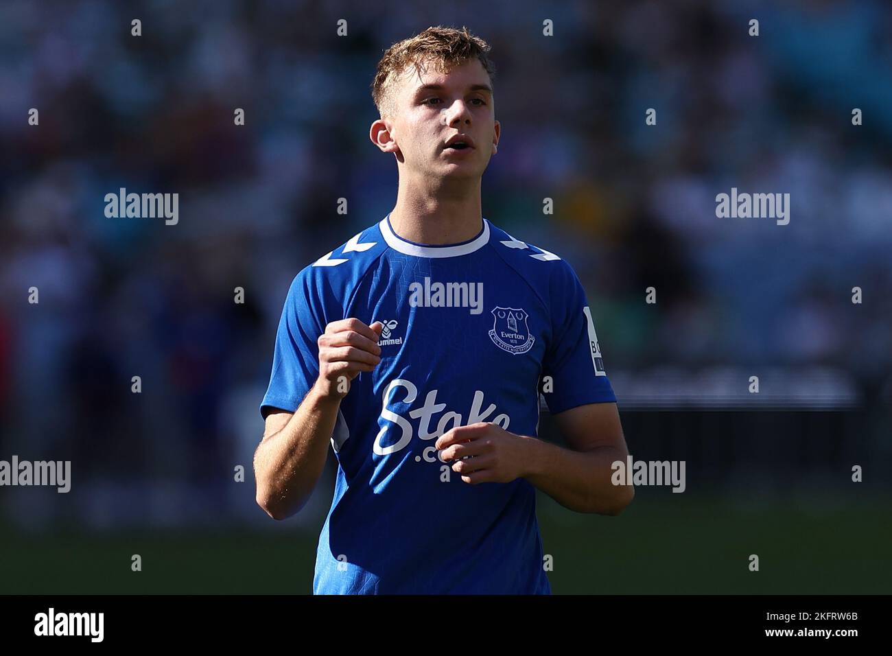 Stanley Mills of Everton looks dejected during the Sydney Super Cup ...