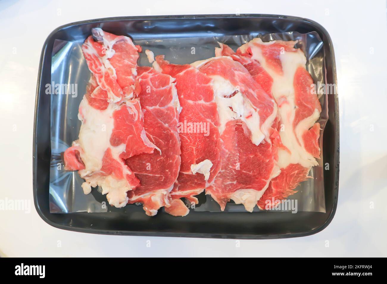 raw beef or sliced beef and pork or meat for cook Stock Photo - Alamy