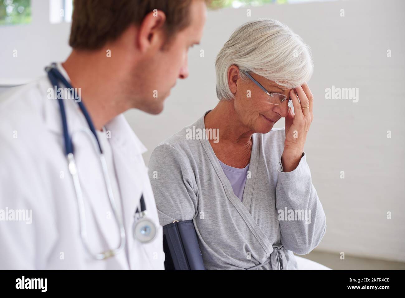 Growing older comes with some tough realities. a senior woman ...