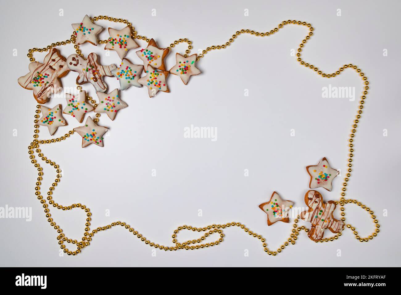 Christmas background frame biscuits hi-res stock photography and images ...
