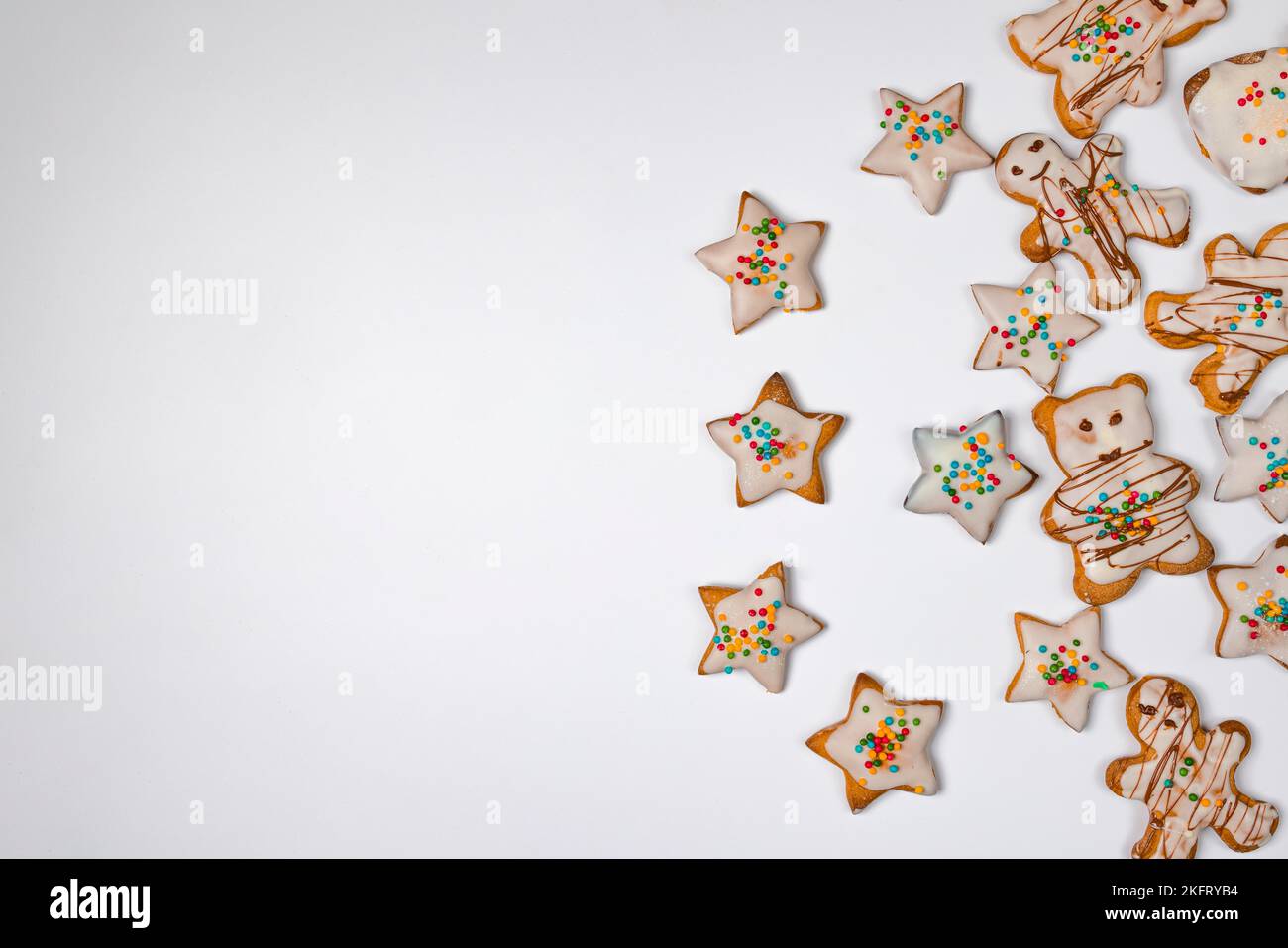 Christmas, background, with biscuits Stock Photo - Alamy