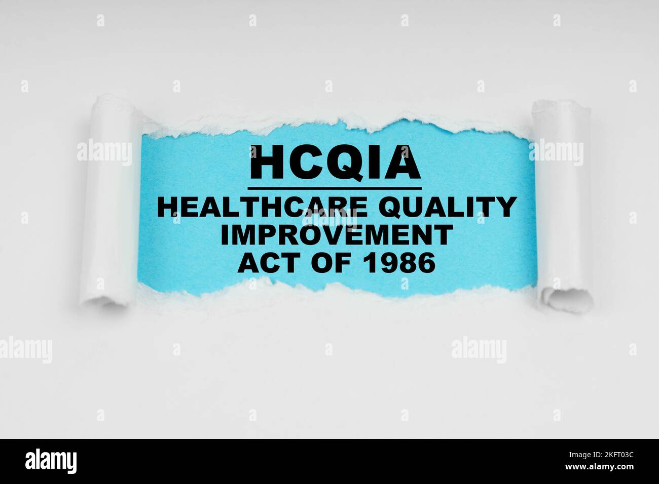 Medical concept. In the middle of a white sheet in space on a blue ...