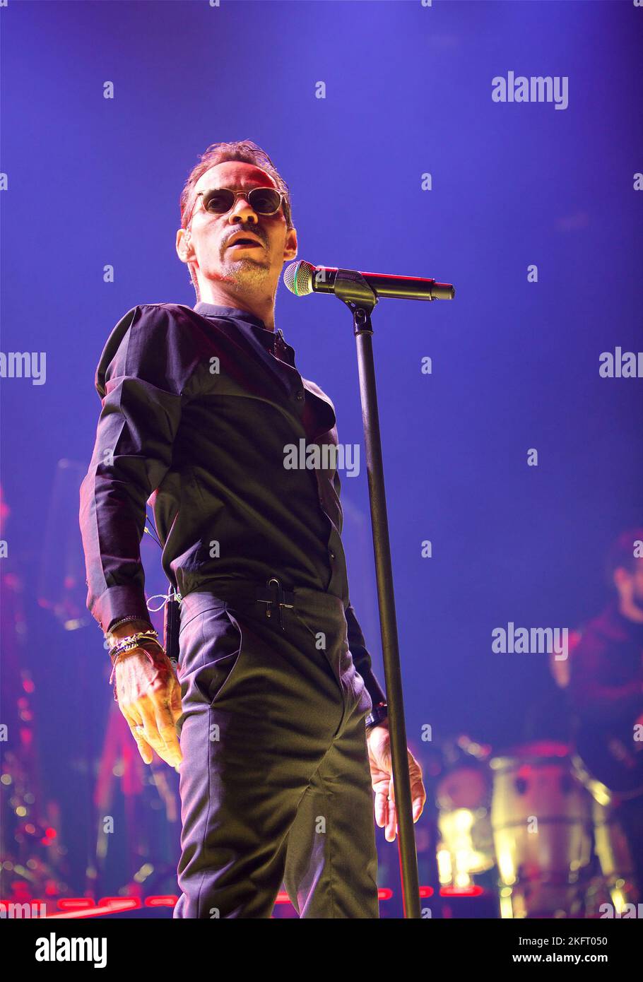 MIAMI, FL-NOV 19: Marc Anthony performs in concert at FTX Arena in ...