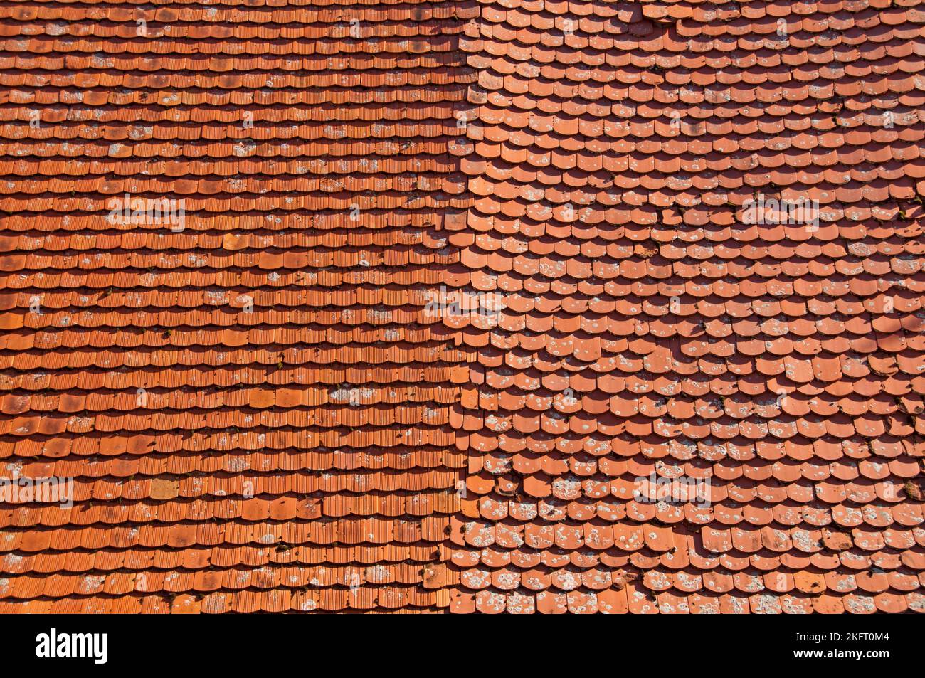 Plain tile roof panels, Germany, Europe Stock Photo - Alamy