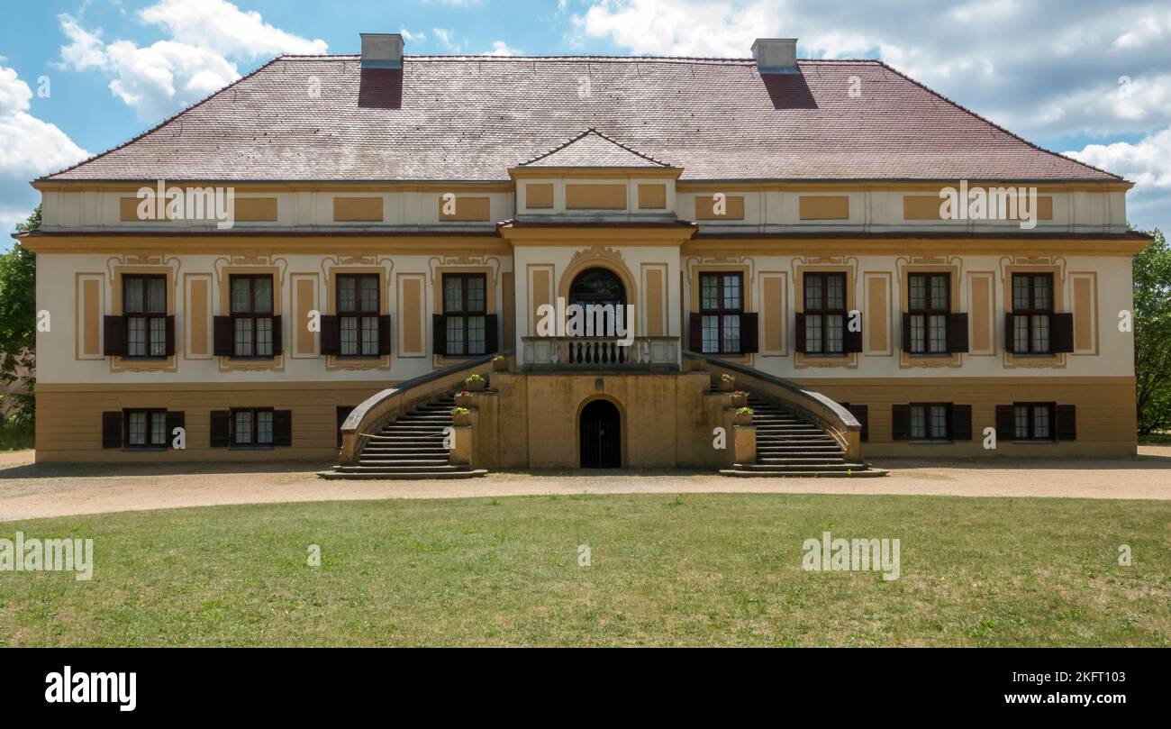Caputh Castle, garden side, Brandenburg, Germany, Europe Stock Photo ...