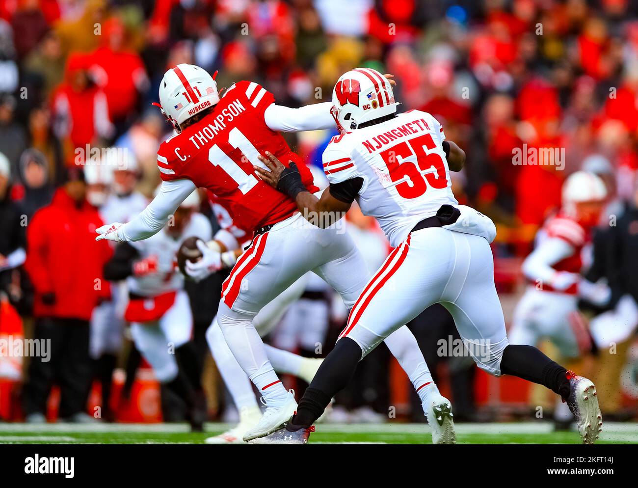 The Nebraska Cornhuskers take on Wisconsin Badgers in an all-out battle ...