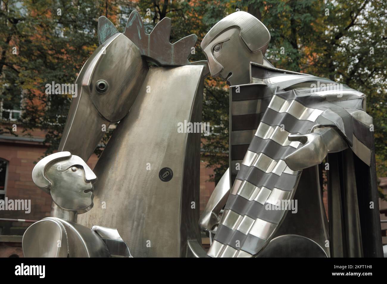 Sculpture Saint Martin and Beggar by Albert Sous 1997, detail, Saint ...