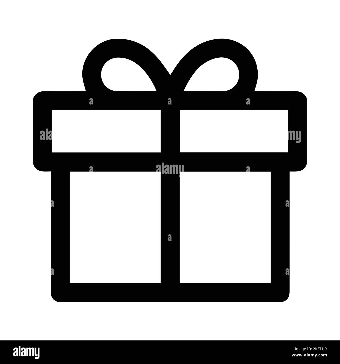 Gift box icon template black color editable. Gift box icon symbol Flat ...