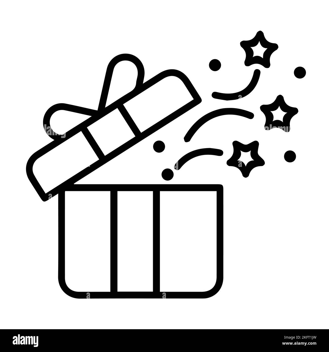 Gift box icon template black color editable. Gift box icon symbol Flat ...