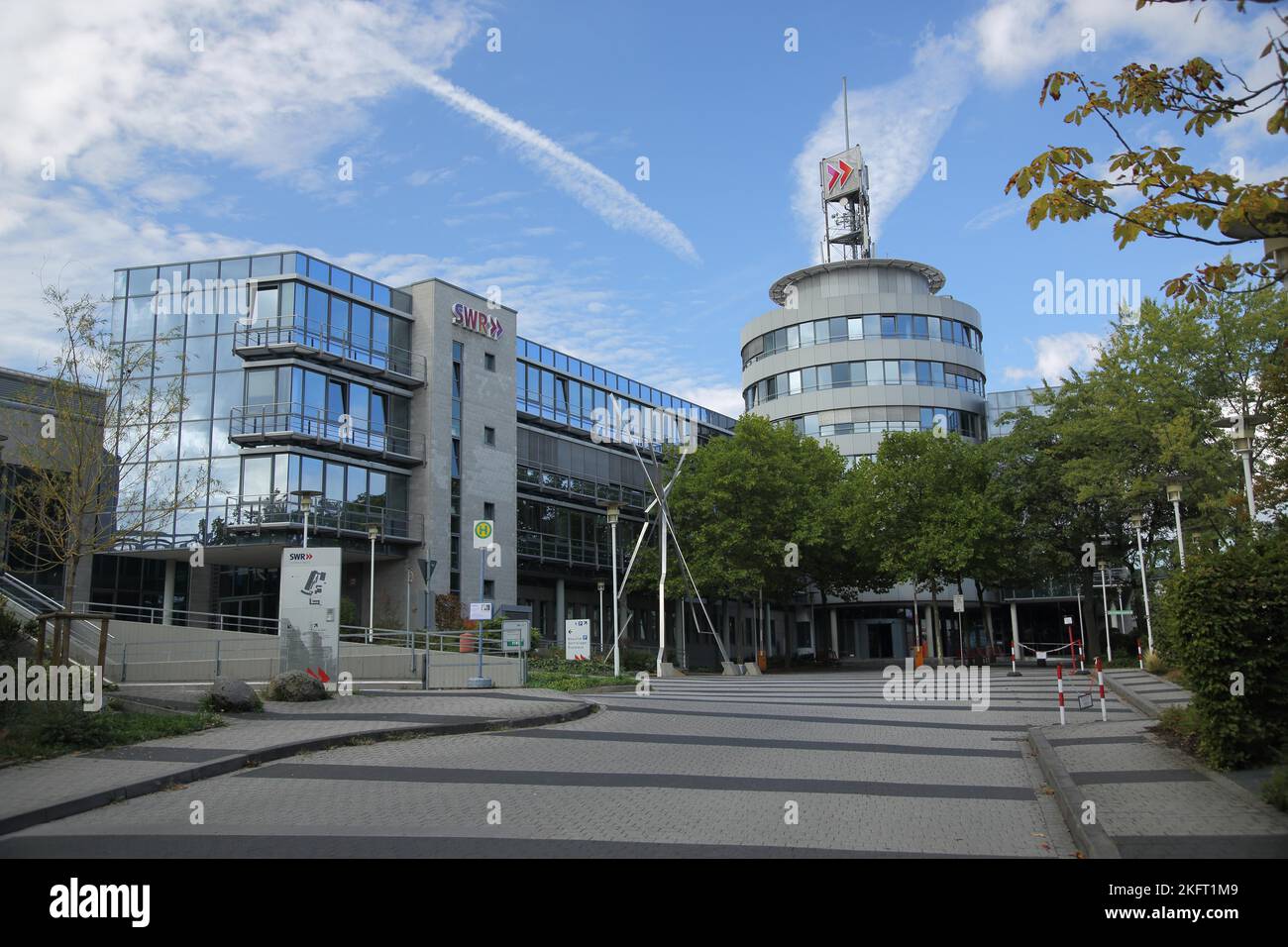 Building of SWR Südwestrundfunk, Broadcasting, Gonsenheim, Mainz, Rhine ...