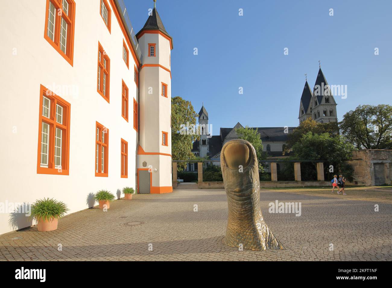 Sculpture The Thumb by César Baldaccini 1993 in front of the Ludwig ...